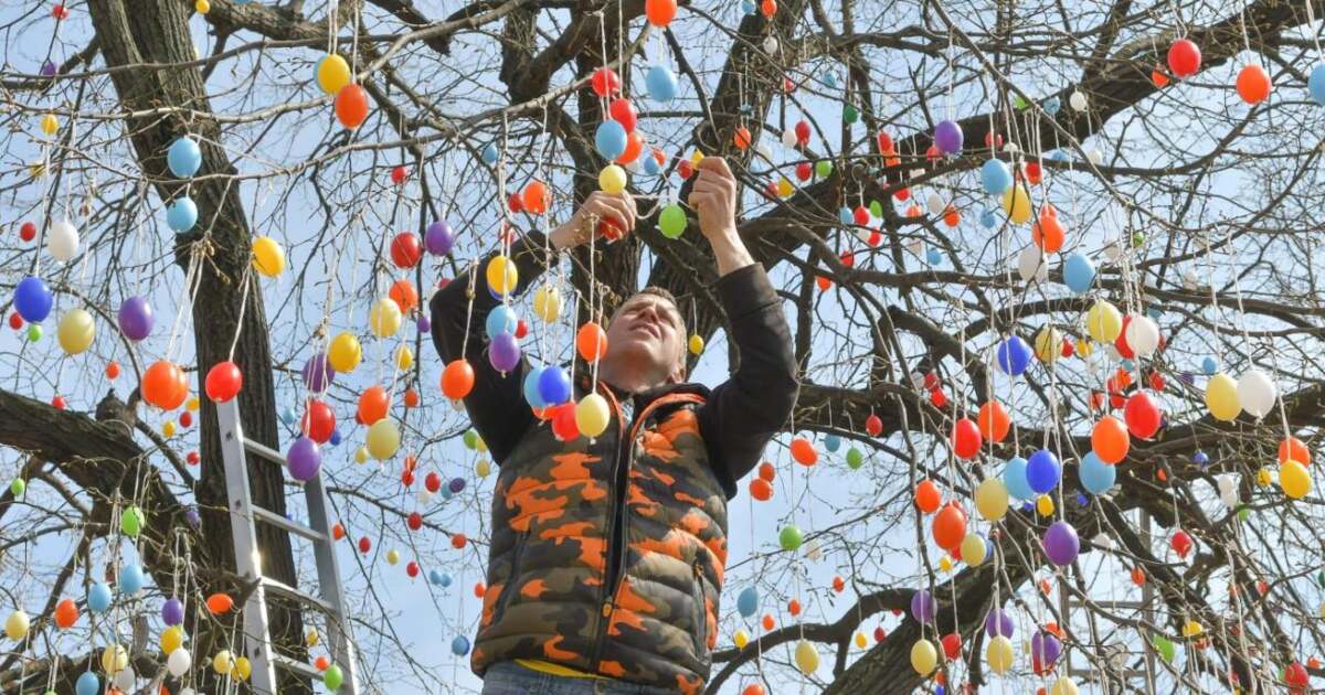 I. Balatonföldvári tojásfa-díszítés | LikeBalaton